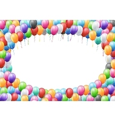 Balloons header template Royalty Free Vector Image