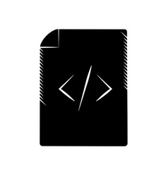 Cartoon page html coding web Royalty Free Vector Image