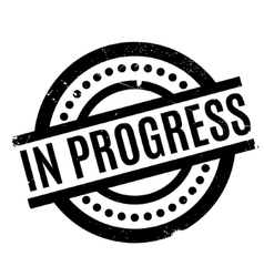 In progress rubber stamp Royalty Free Vector Image