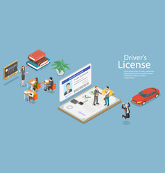 Driving course design concept Royalty Free Vector Image