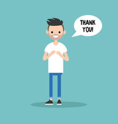 Thank you characters Royalty Free Vector Image