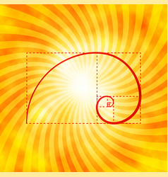 Golden ration section proportions Royalty Free Vector Image