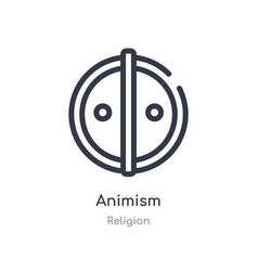 Animism icon isolated icon from religion Vector Image