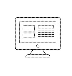 Dotted shape electronic computer screen technology
