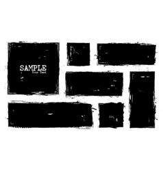 Grunge Rectangle Frames Royalty Free Vector Image