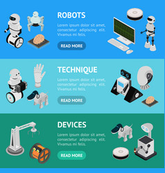 Smart technologies devices banner vecrtical set Vector Image