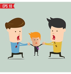 Cartoon business man with the target - - EP Vector Image