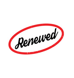 Renewed typographic stamp Royalty Free Vector Image
