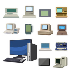 Old computer Royalty Free Vector Image - VectorStock