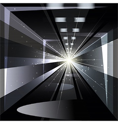 Light at the end of the tunnel Royalty Free Vector Image
