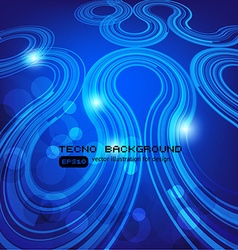 Blue techno background Royalty Free Vector Image