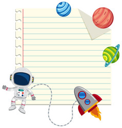 Blank note with space element Royalty Free Vector Image