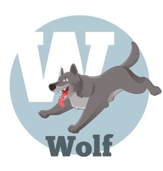 Abc cartoon wolf2 Royalty Free Vector Image - VectorStock
