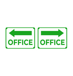 Office arrow sign easy to use and print design Vector Image
