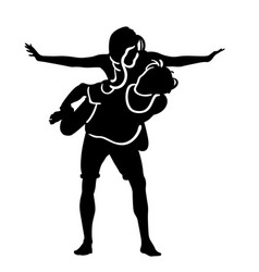 Piggyback Royalty Free Vector Image - VectorStock