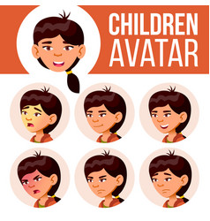 Asian children from different countries Royalty Free Vector