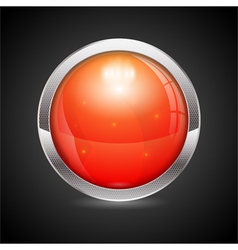 Red button Royalty Free Vector Image - VectorStock