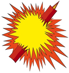 Boom comic book explosion Royalty Free Vector Image