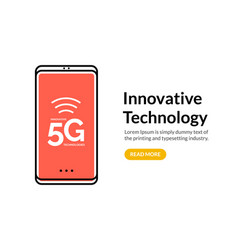 5g signal icon bars network mobile wireless 5g Vector Image