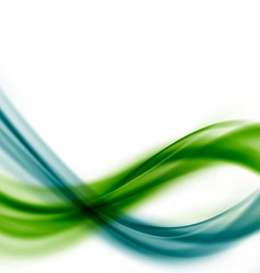 Green wave border abstract modern certificate Vector Image