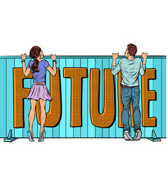 Boy cartoon have imagination Royalty Free Vector Image