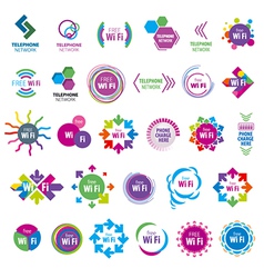 Biggest collection of logos of the Internet and Vector Image