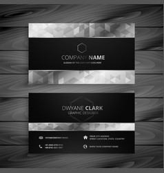 Professional gray business card Royalty Free Vector Image