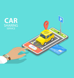Logo for car sharing Royalty Free Vector Image