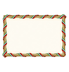 Frame and border with united arab emirates flag Vector Image