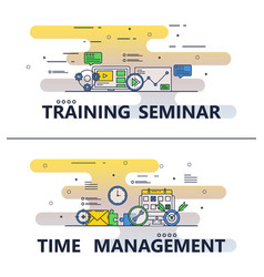 Business training workshop announcement poster Vector Image