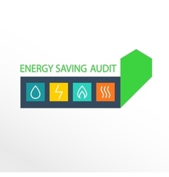 Logo energy efficiency Royalty Free Vector Image