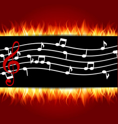 Music notes neon sign Royalty Free Vector Image