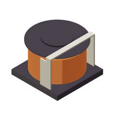 Semiconductor electronic components isometric icon