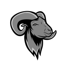 Side view goat head logo for meat and dairy Vector Image