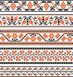 Embroidery border Royalty Free Vector Image - VectorStock