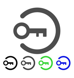 Login key flat icon Royalty Free Vector Image - VectorStock