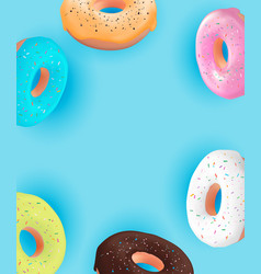 Abstract donut background Royalty Free Vector Image