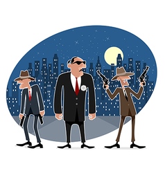 Two gangster rapper Royalty Free Vector Image - VectorStock
