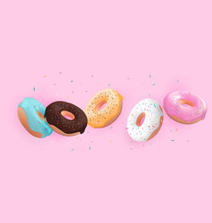 Abstract donut background Royalty Free Vector Image