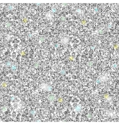 Silver glitter seamless pattern texture Royalty Free Vector