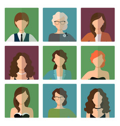 People stickers people avatars patches Royalty Free Vector