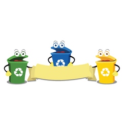 Recycling paper funny Royalty Free Vector Image