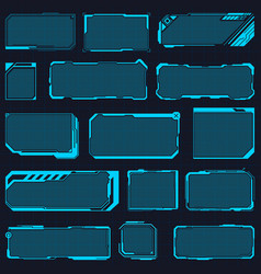 Set of black hud vertical rulers infographic Vector Image