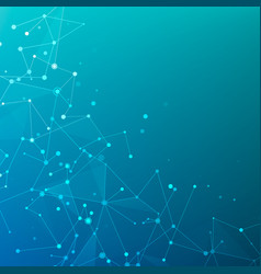 Plexus data visualisation complex chemical node Vector Image