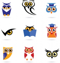 Owl drinking tea and reading newspaper Royalty Free Vector