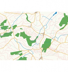 Countryside map Royalty Free Vector Image - VectorStock
