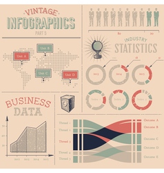 Vintage infographics design elements Royalty Free Vector