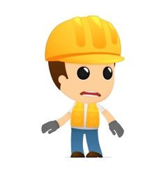 Funny cartoon builder Royalty Free Vector Image