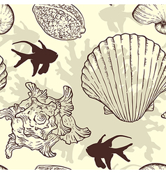 Seamless fish pattern Royalty Free Vector Image