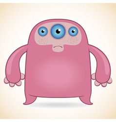 Funny Cartoon Friendly Number 3 Three Guy Vector Image